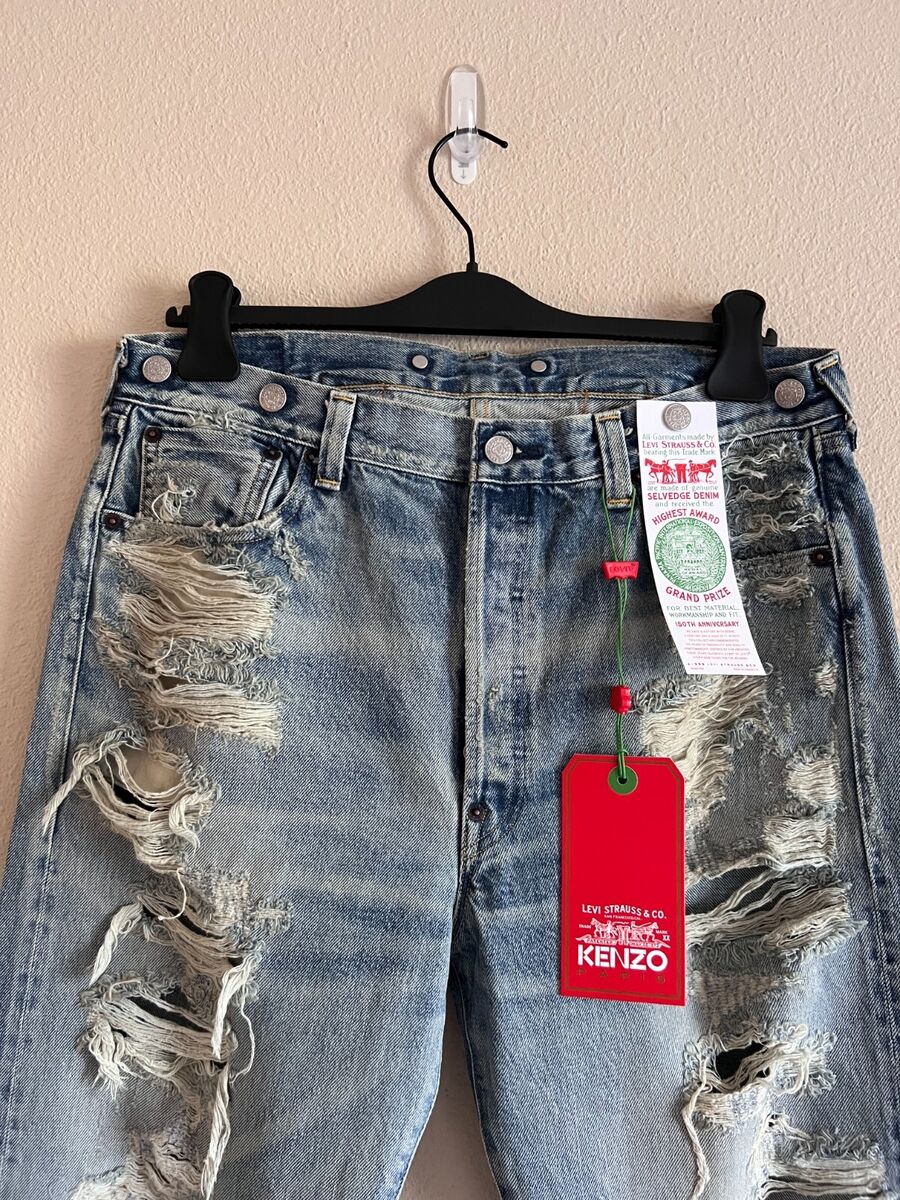 Levi's x KENZO 1933 501 Denim Jeans - Size 33x32 - Blue Levi's x KENZO 1933 501 Denim Jeans - Size 33x32 - Blue