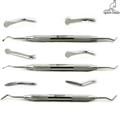 Dental Cord Packer Set OF 3pcs Gingival Tooth Restoration Preparation ...