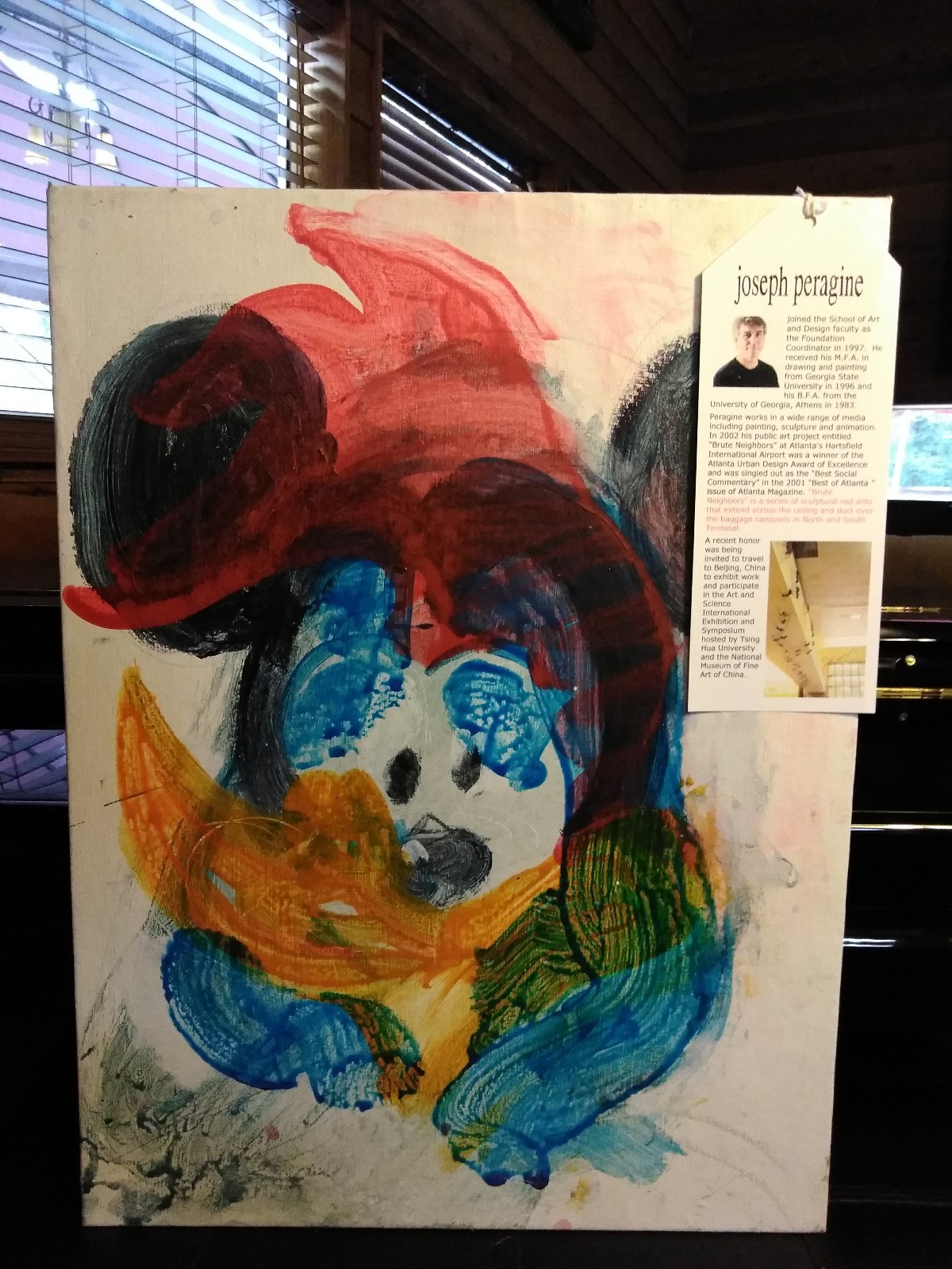 Joseph Peragine Oil Painting Of Mickey Canvas Original 24" X 18 ...