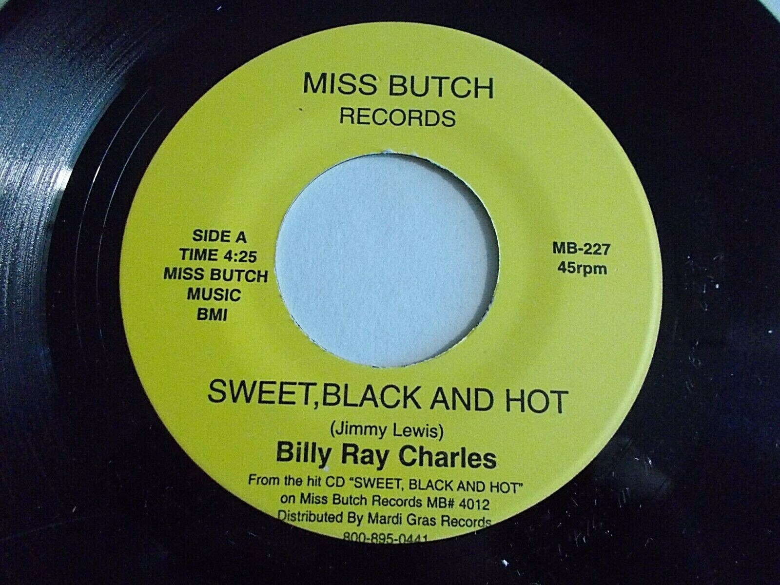 Billy Ray Charles Sweet Black & Hot 45 Miss Butch Soul Vinyl Record | eBay