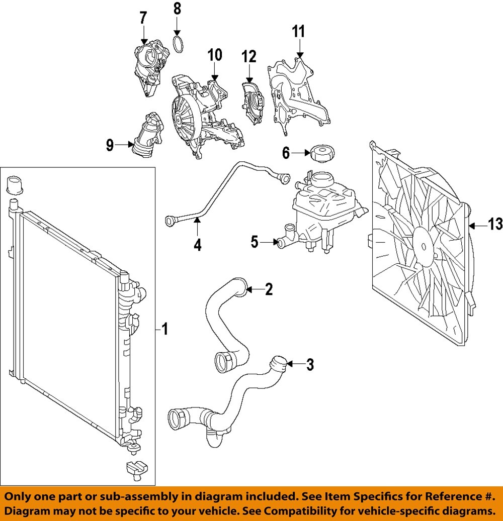 MERCEDES OEM 15-19 GL450 Cooling Radiator Components-Lower Hose ...