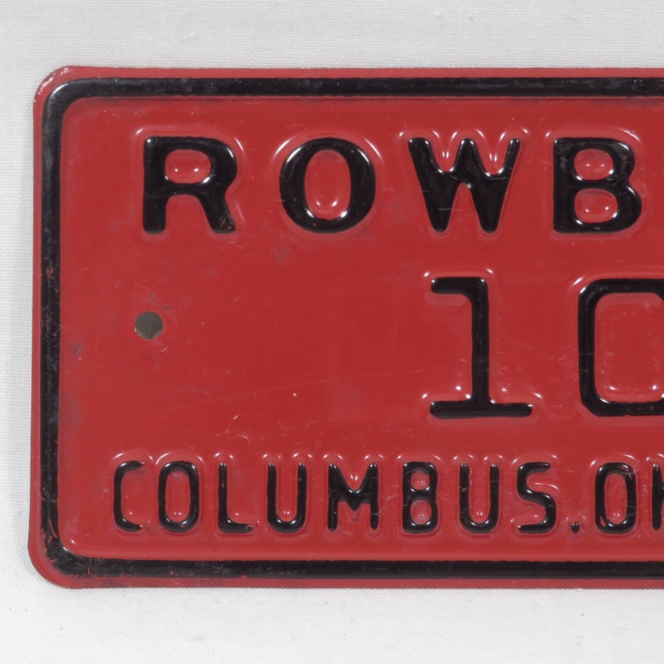 Vintage Row Boat License Plate 1951 Columbus Ohio #10 | eBay