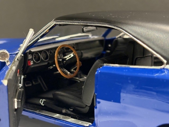 AutoWorld 1/18 Dennis Guilder's 1968 Dodge Charger CHRISTINE Blue NIB ...