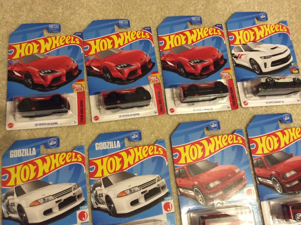 Lot Hot Wheels Toyota Supra, Godzilla Skyline R32, Honda Civic, Copo ...