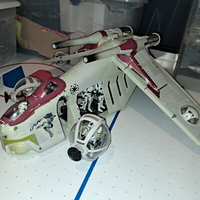 Star Wars Clone Wars Lucky Lekku Gunship Decal set of 2 Clear Back Peel ...