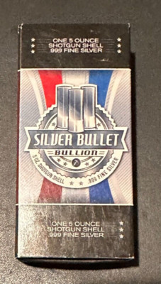 Silver Bullet 5 Ounce Silver Bullet Shotgun Shell .999 Fine Box | eBay