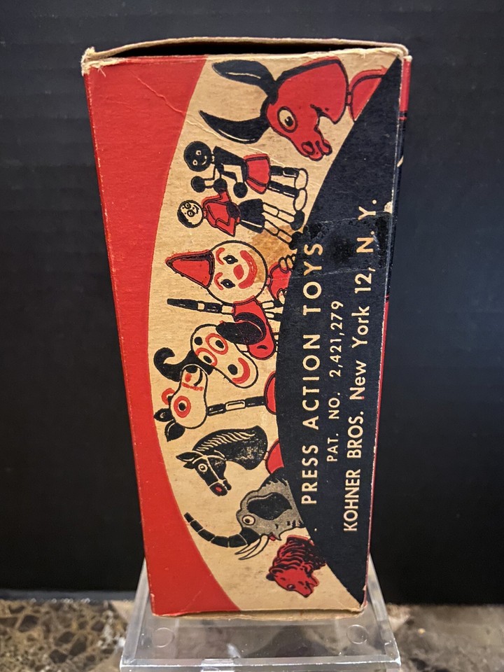 1950's Baseball’s Walloping Willie No. 111 PRESS ACTION Toy Kohner Bros ...