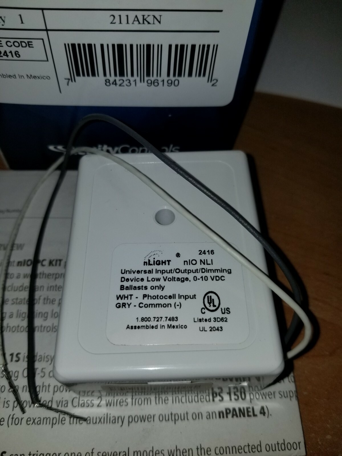 nLight sensor switch nIO NLI universal input/output dimming device, new ...