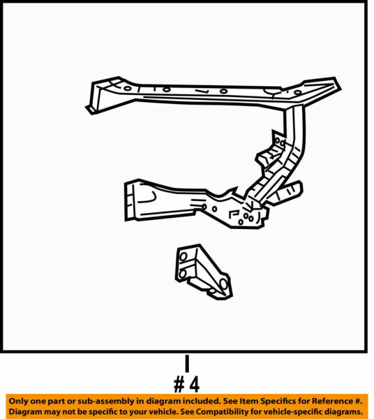 Lexus Toyota OEM 10-15 Rx350 Radiator Core-side Support Left 532030E020 ...