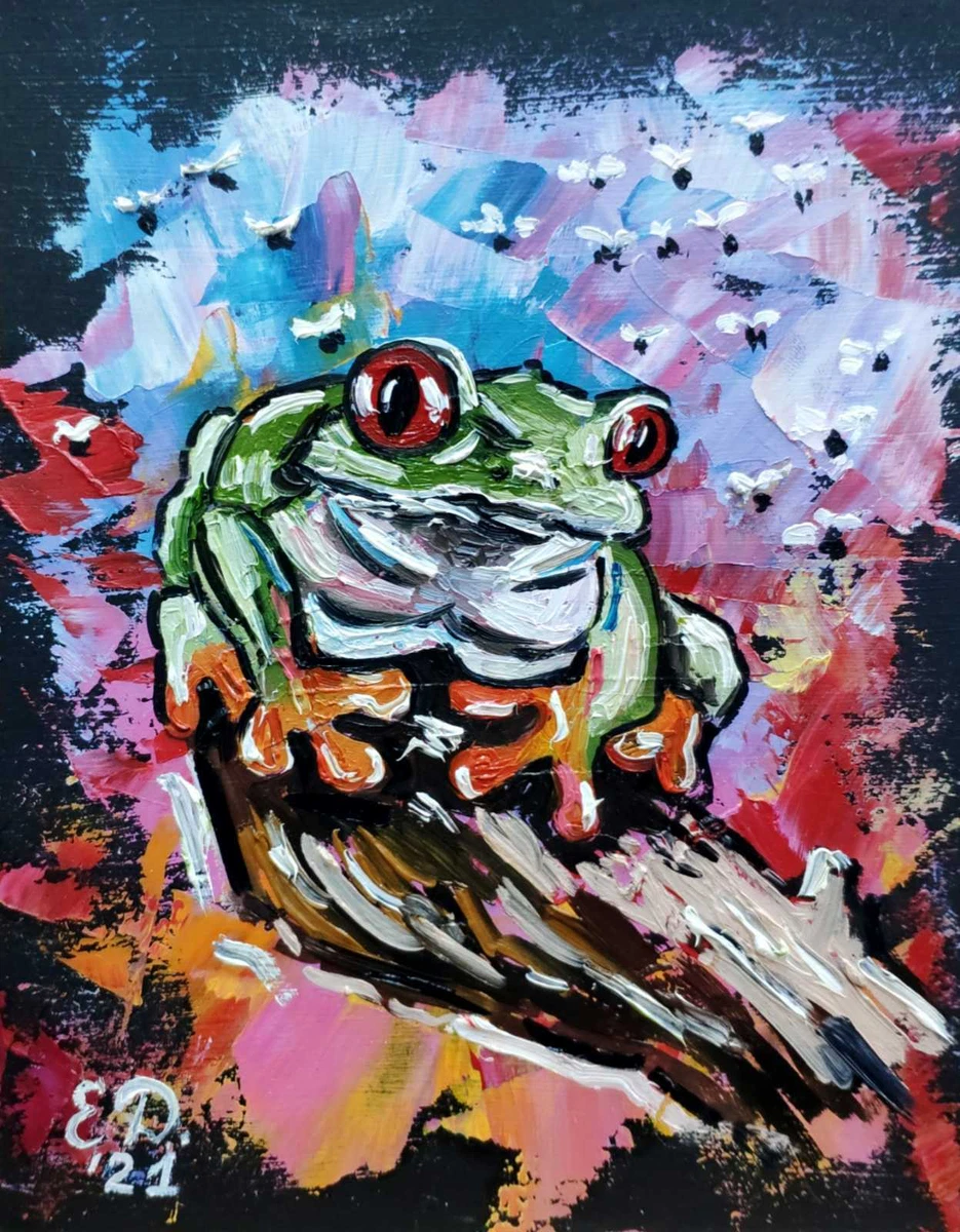 Colorful Frog Painting