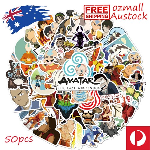 50pcs Avatar The Last Airbender P1 Vinyl Decal Stickers Bomb Laptop ...