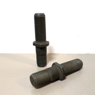 2 - Clipped Collar Shoulder Double Ended Wheel Studs 3-5/8" x 3/4-16 RH ...