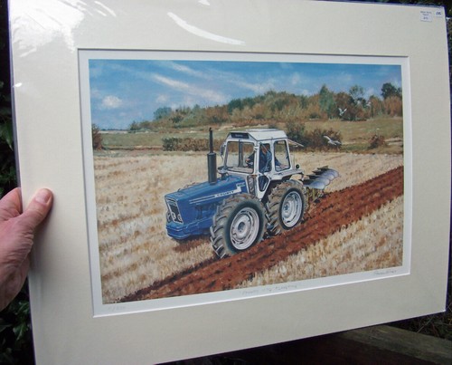 County 1174 Tractor / Dowdeswell Ploughing scene, Fine Art print by ...
