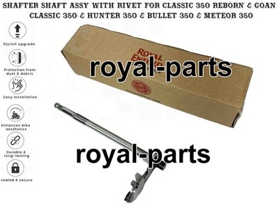 SHAFTER SHAFT ASSY WITH RIVET FIT FOR R.E CLASSIC 350 REBORN & GOAN ...