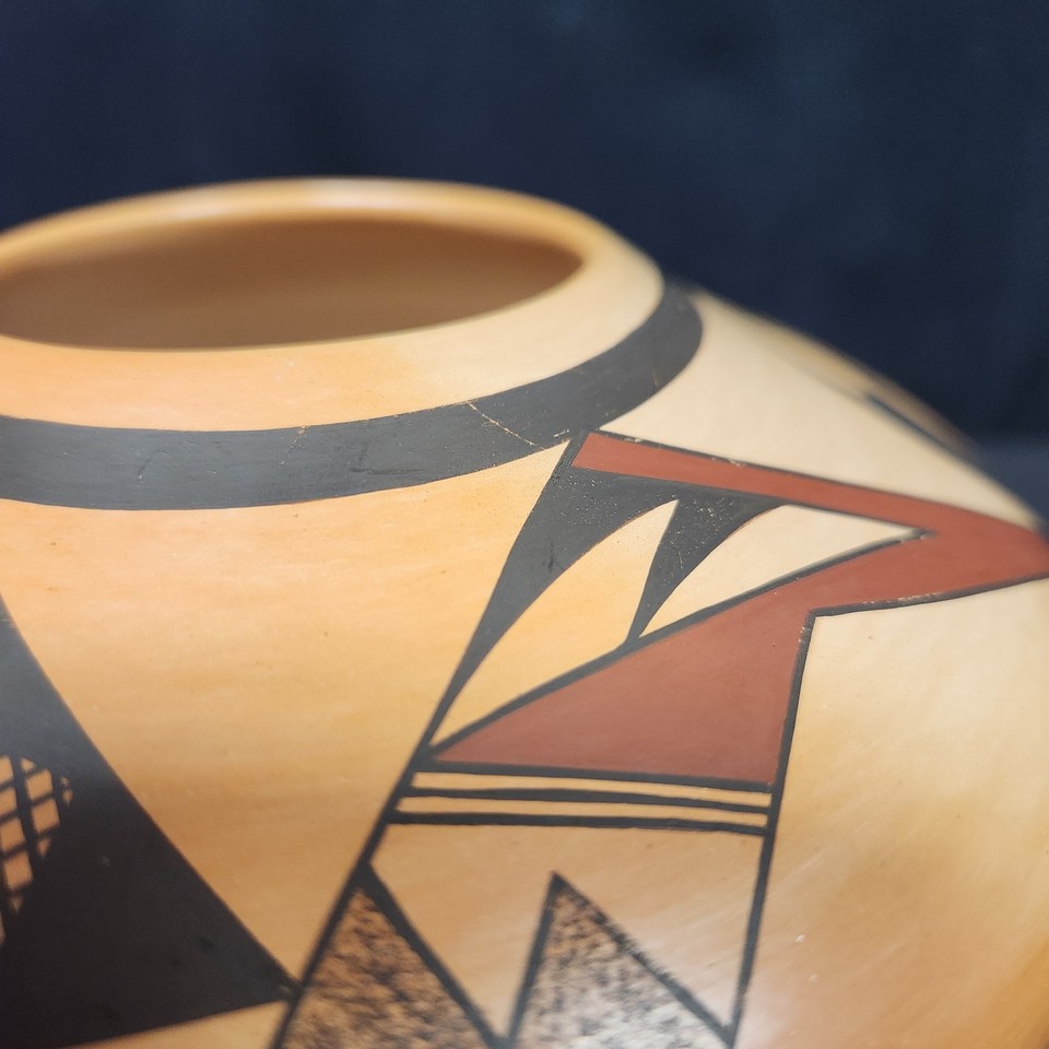 Charles Navasie Pottery Hopi Indian Pueblo Native American Bowl Jar ...