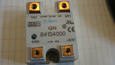 Crouzet solid state relay 3-32 VDC control GN 84134000 4/A2- +3/A1 ...
