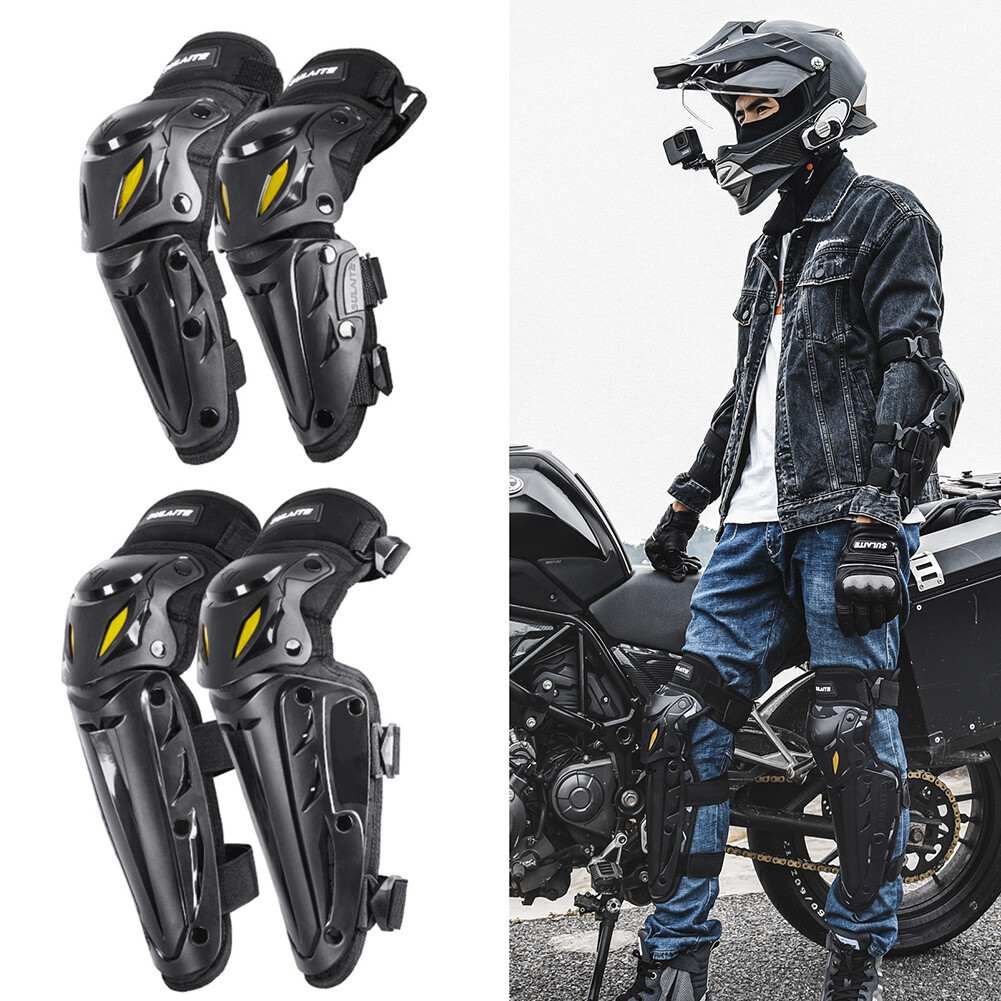 4pcs Reflective Motorcycle Riding Knee Pads Protective Elbow Guard | eBay