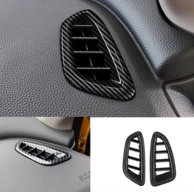 2PC Carbon Fiber Dashboard Air Outlet Vent Cover Trim For Honda HR-V ...
