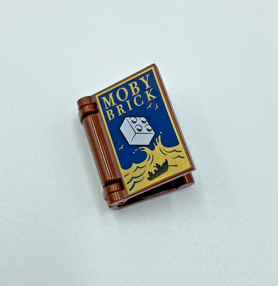 LEGO - Minifigure Utensil Brown Book w/ Gold Ocean MOBY BRICK Bookshop ...