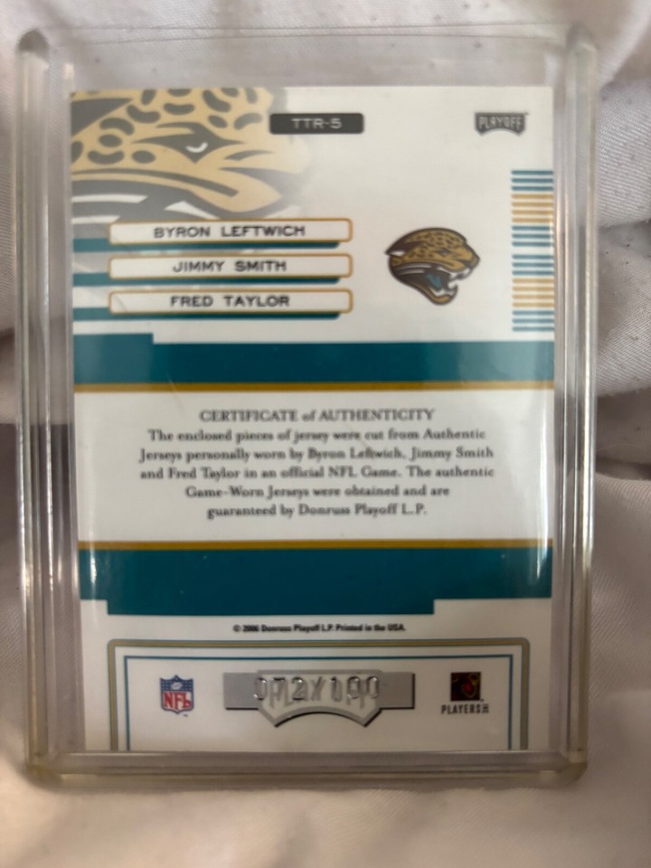 2006 Absolute Team Trios Jerseys 72/100 leftwich/smith/taylor | eBay