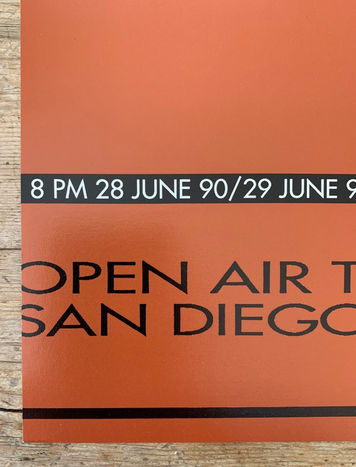 OINGO BOINGO - 1990 CONCERT POSTER - SDSU -BRIAN THOMPSON SIGNED - NEAR ...