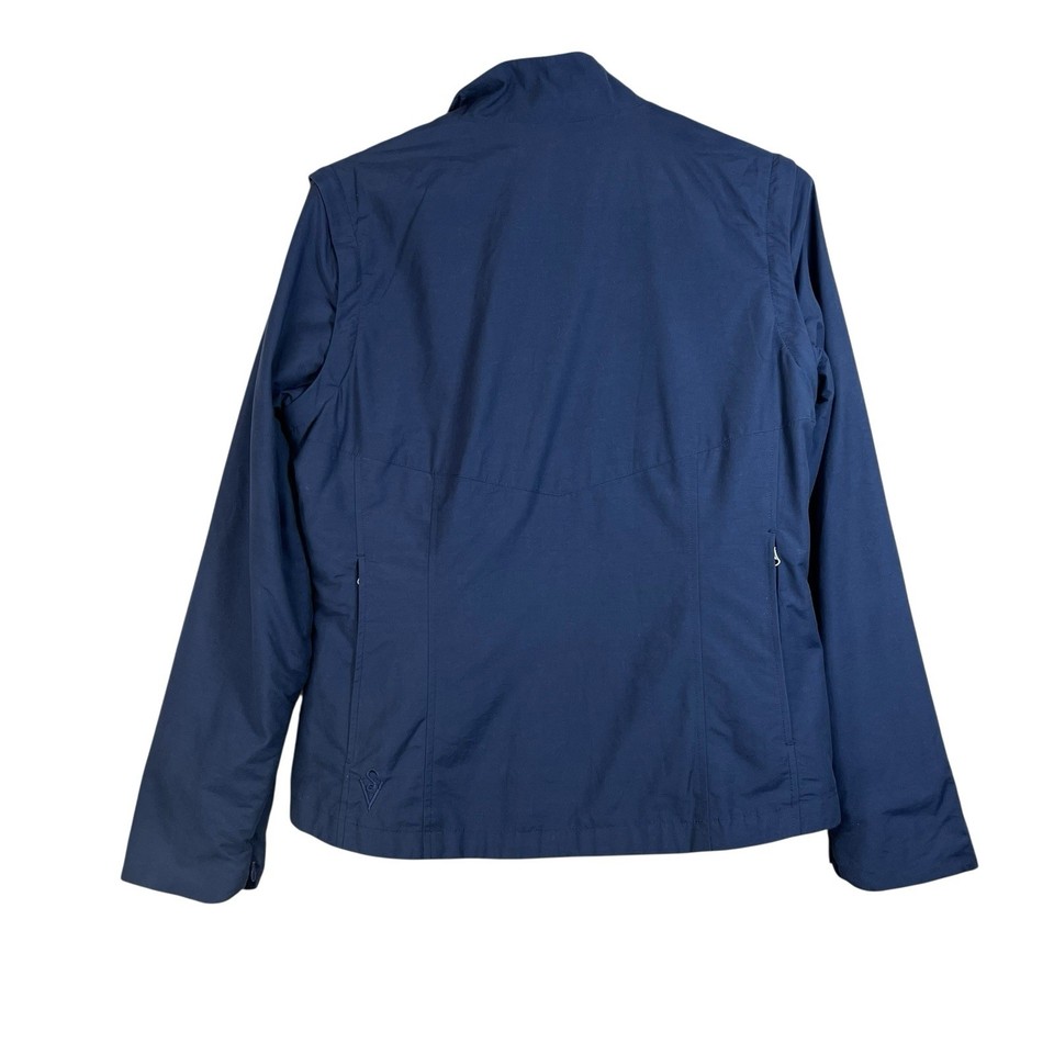 Scottevest Jacket Womens Sterling Outdoors Travel Tec Utility Blue Size ...