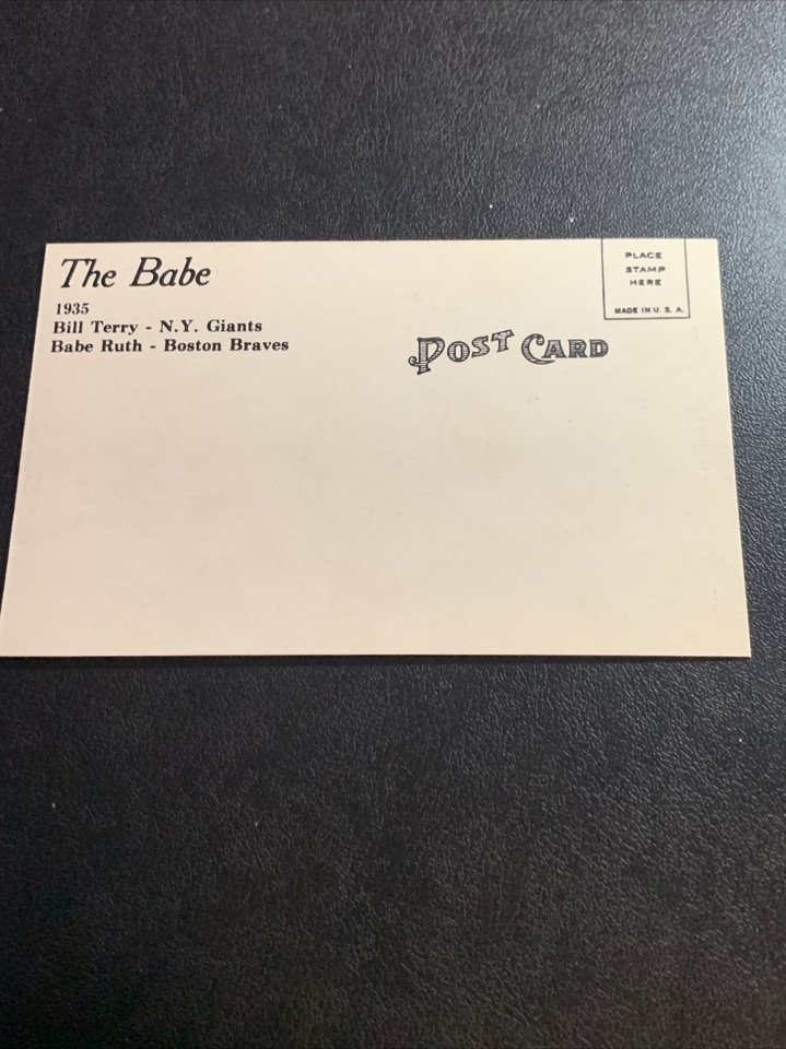 1975 TCMA The Babe Postcards Bill Terry Babe Ruth #BTBR HOF | eBay