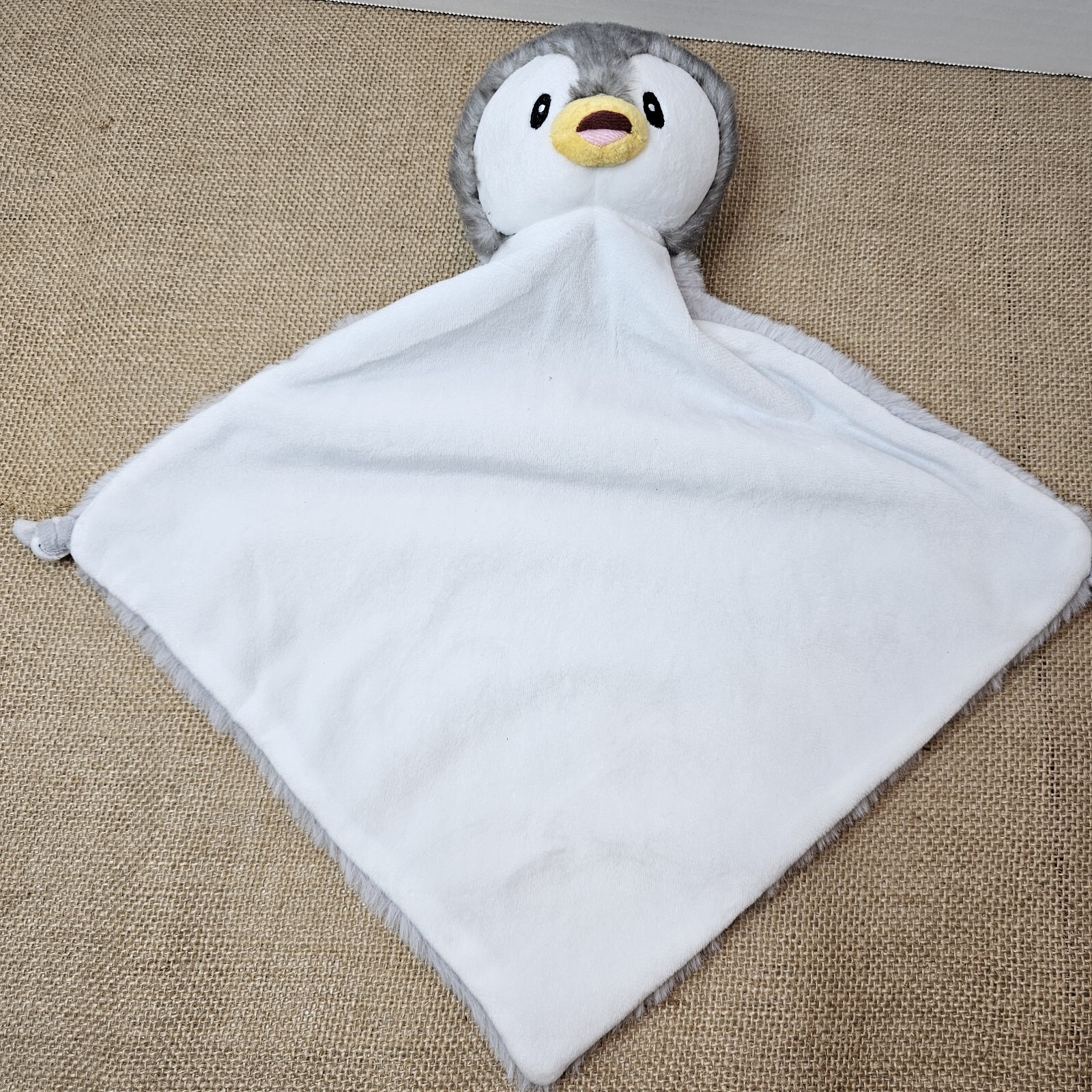 Cubbies Ltd Penguin Lovey Furry Plush Stuffed Fleece Security Blanket ...
