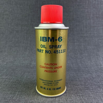 Vintage IBM-6 Oil Spray Can Part Number 451110 New Old Stock NOS Unused ...