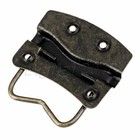 4x Rectangle Retro Drawer Cabinet Knob Ring Drawer Dresser Wardrobe ...