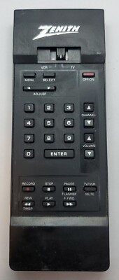 Original Zenith 124-157-20 Remote Control SJ2065S SJ2765W SJ2524VK ...