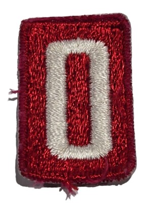 Vintage BSA Boy Scout of America Red White Troop Pack Number Patch # 0 ...