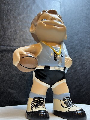 Vintage 1980 Smiley Boy Hand painted Ceramic Basketball Collectible ...