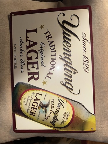 “Since 1829” Yuengling Traditional Original Lager Amber Beer Metal Sign ...