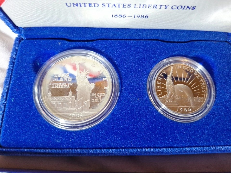 United States Liberty Coins - 1886-1986 Silver Dollar & Half Dollar ...