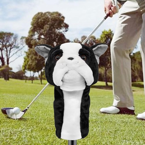 Dog Shape Golf Club Headcover Wood Head Cover Protection Long Neck Golf ...