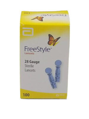 Freestyle 28 Gauge Diabetic Lancets 1 Box of 100 Exp. 04/2023 | eBay