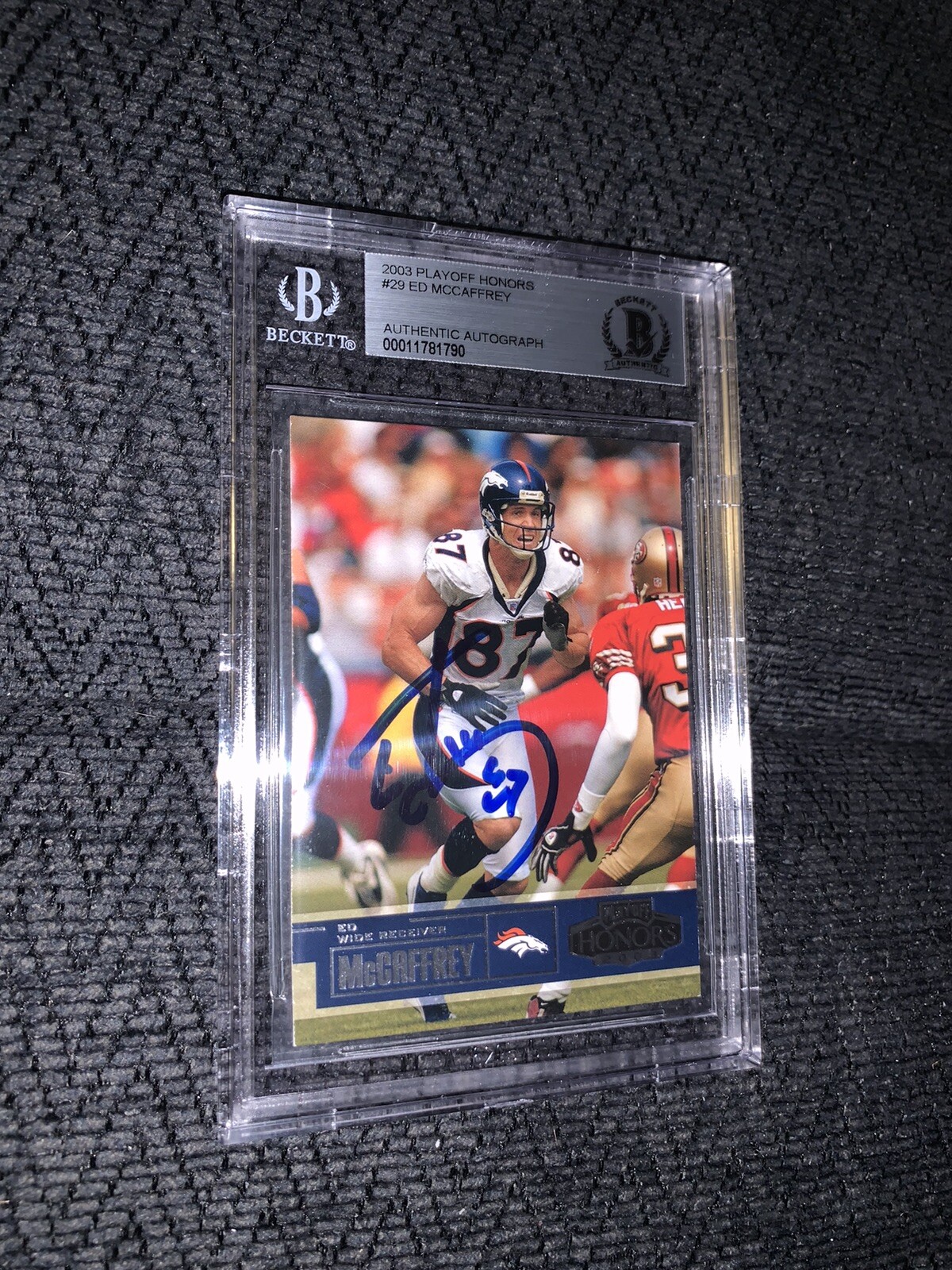 Ed McCaffrey Autographed Memorabilia | Signed Photo, Jersey ...