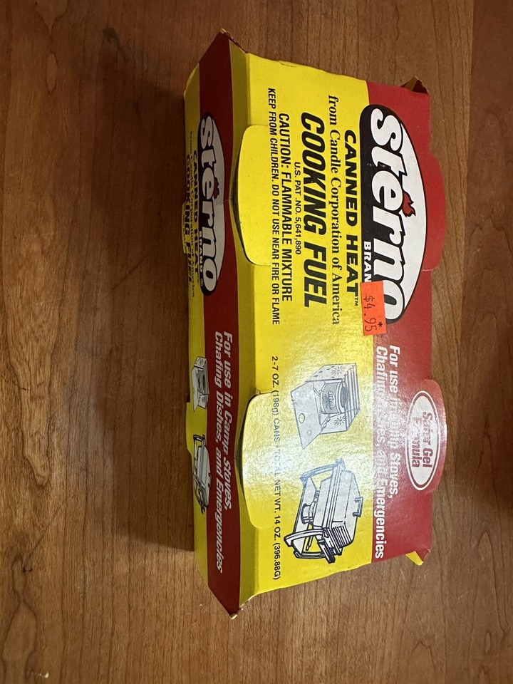 NOS Sterno 2-Pack 7oz Canned Heat Cooking Fuel For Camp Stoves | eBay