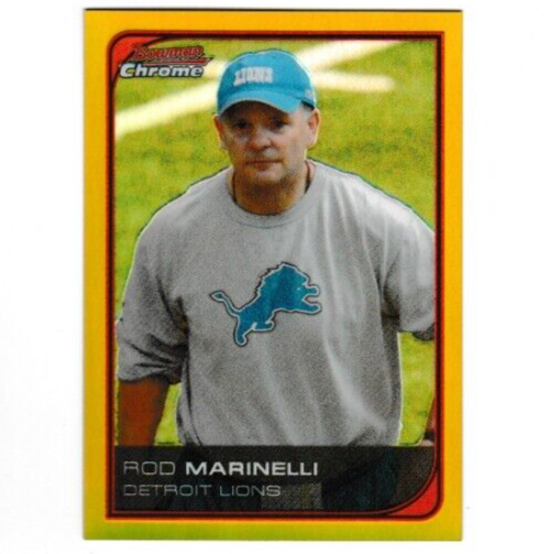 2006 Bowman Chrome Gold Refractor 46/50 Rod Marinelli #165 Lions (0-16 ...