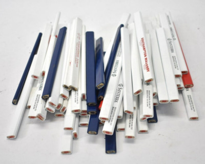 Lot of 75 Carpenters Pencils Assorted Colors/Assorted Lead Medium ...