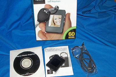 Keychain Digital Photo Album Sharper Image Computer Picture Portable ...