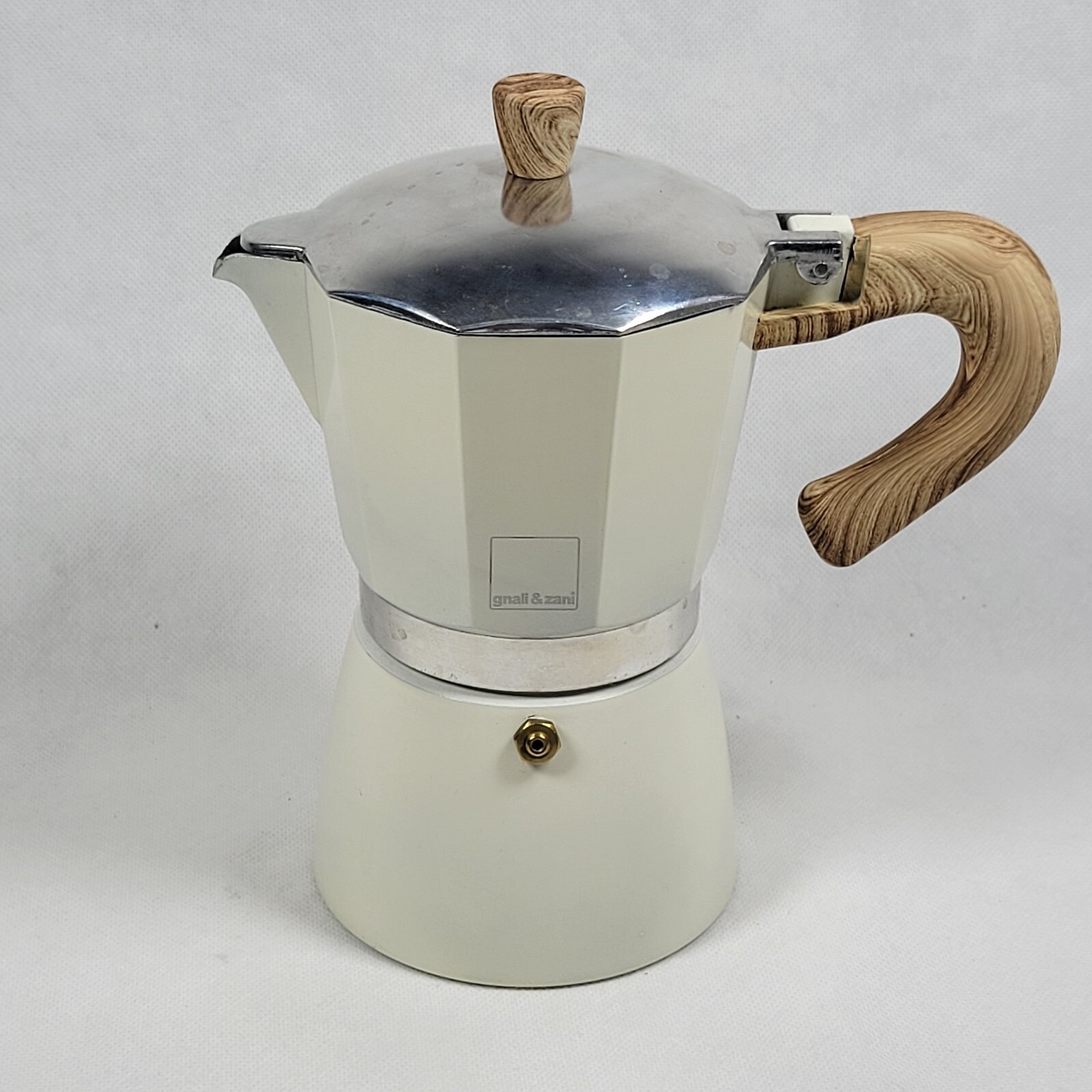 Cream Moka Pot Stovetop Espresso Maker Italian Coffee Gnali & Zani ...