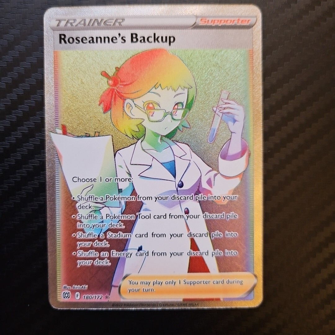 Pokémon TCG Roseannes Backup Brilliant Stars 180/172 Holo Secret Rare ...