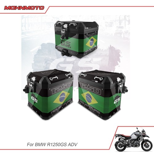 For 2019-2024 BMW R1250GS ADV Tail Top Side Box Protector Cover Decal ...