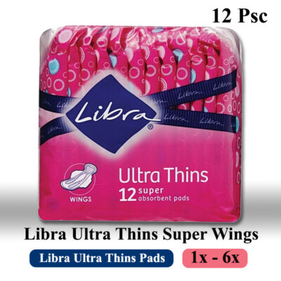 1x - 6x Libra Ultra Thins Super Wings Pads Anti-leak core 12 Pack | eBay