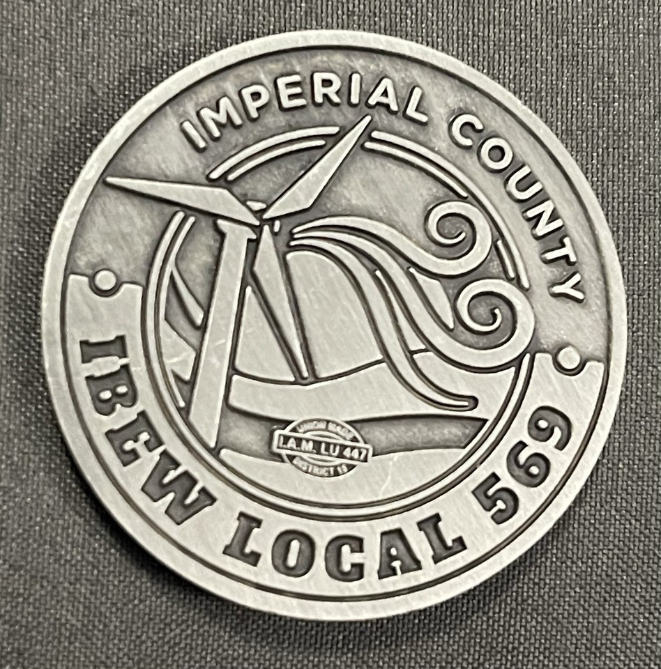 IBEW Local 569 San Diego County California Challenge Coin | eBay