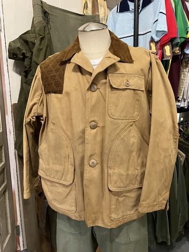 Vintage 50s 60s Chief hunting jacket size 40 duck cavas distressed vtg ...