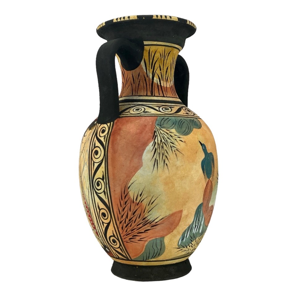 Minoan Vase Knossos Blue Bird Fresco Ancient Greek Pottery Ceramic ...