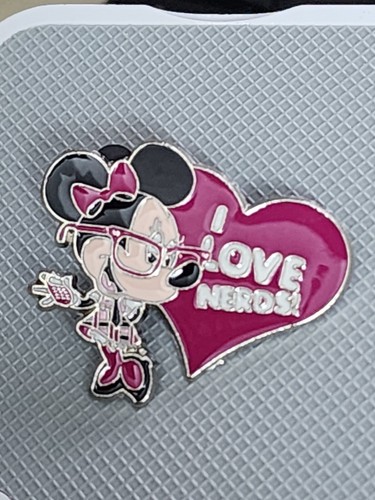 Disney Minnie Mouse I Love Nerds Pin | eBay